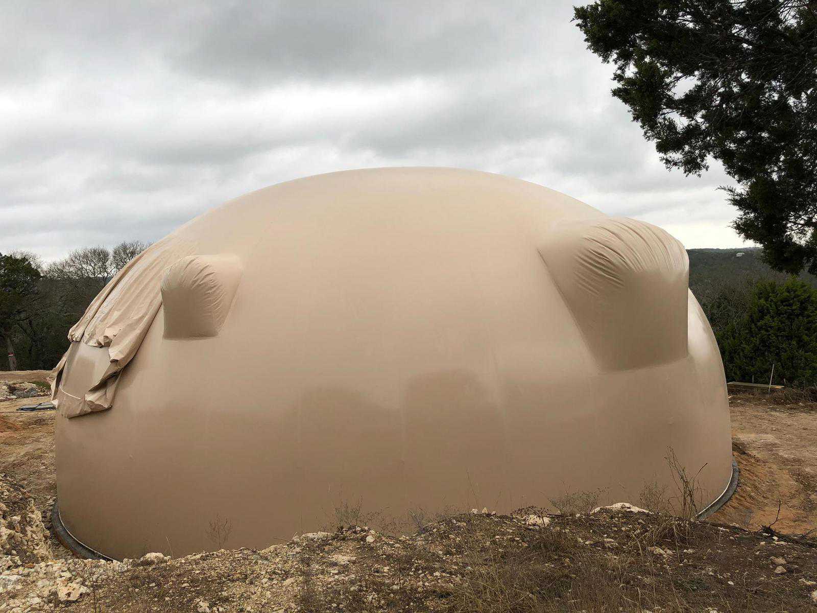Inflatable Concrete Dome Home Dome House By Steve Areen Fast,